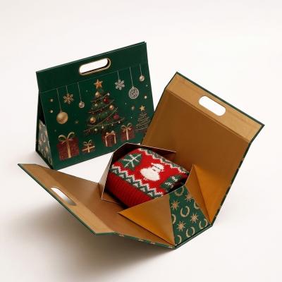 China Custom Christmas Gift Box with Pantone Color + CMYK Printing and UV, Gold Or Silver Foil Stamping for sale