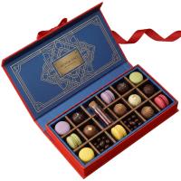 China Custom Order Chocolate Box with Matt Lamination and Paperboard Liner for Corporate Gifting for sale