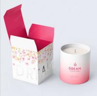 China Customizable Logo Printing Candle Box with Glossy/Matt/UV Finishing and High-Quality Coated Paper for sale