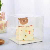 China Chocolate Shavings Cake Box with Paperboard Liner and Flat Packing for Safe Dessert Transport for sale