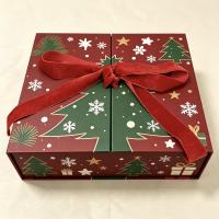 China Custom Logo Christmas Present Box with CDR Drawing Format and Pantone Color + CMYK for Festive Packaging for sale