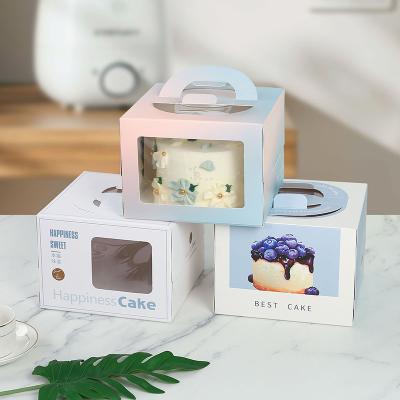 China GlossyMatt Lamination Cake Box with Customized Design and Flat Packing for Stylish Cake Packaging for sale