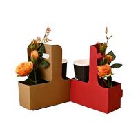 China Customizable Paper Flower Box with Gold Stamping Finishing and Available Samples for Elegant Floral Packaging for sale