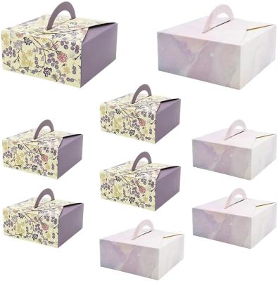 China Durable Cake Box with GlossyMatt Lamination and Paperboard Liner for Flat Packing and Freshness for sale