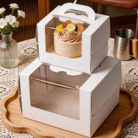 China Heat Resistant Paperboard Liner Cake Box with GlossyMatt Lamination for Dessert Storage and Pastry Container for sale