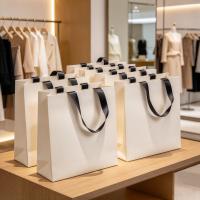 China 3mm Thickness Eco Friendly Paper Bag with Twisted Paper Handles for Shopping and Kraft Paper Bag Packaging for sale