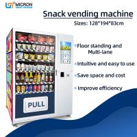 China Snack and Drink Vending Machine with Card Reader & Smart Backend System for Shopping Mall Owner for sale