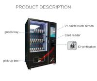China Commercial Alcohol Vending Machine With Lift System and Age Verification for Glass Bottled Beer Wine Sales for sale
