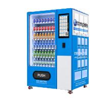 China Snack and Drink Vending Machine with Side Cabinet Locker Card Reader for Small Shops and Retail Stores for sale