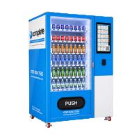 China Snack and Drink Vending Machine with Side Cabinet Locker Card Reader for Small Shops and Retail Stores for sale
