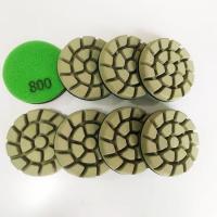 China 3 inch 80mm ceramic transitional diamond grinding pads wet/dry use for concrete scratches removal for sale