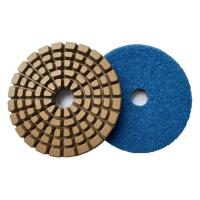 China 4 Inch Round Resin Floor Diamond Polishing Pads For Glass for sale