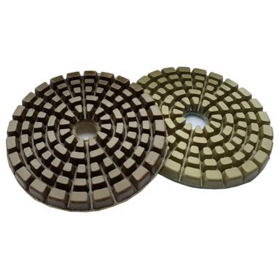 China 5 Inch Hybrid Resin Floor Polishing Pads 6mm Thickness with Snail back for sale