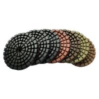 China 5 Inch Hybrid Resin Floor Polishing Pads 6mm Thickness with Snail back for sale
