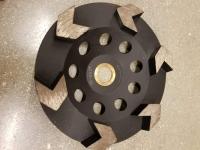 China 8 Inch Diamond Cup Wheels Round Sintered Marble Grinding Wheel Special Shaped for sale