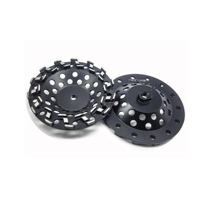 China Soft Bond Diamond Cup Wheels 7 Inch 5 Inch With 14 Z Segments for sale