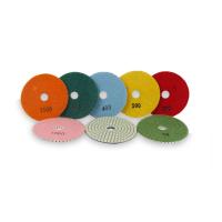 China White 4 Grit Diamond Wet Polishing Pads For Marble Granite Stone Terrazzo Floor for sale