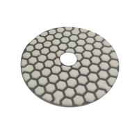 China White 4 Grit Diamond Wet Polishing Pads For Marble Granite Stone Terrazzo Floor for sale