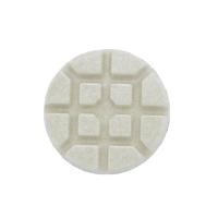 China Round White Resin Floor Polishing Pads 8 Inch Concrete Floor Grinder Pads for sale