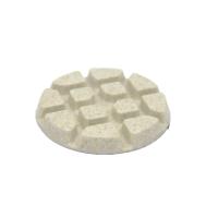 China Round White Resin Floor Polishing Pads 8 Inch Concrete Floor Grinder Pads for sale