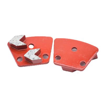 China Trapezoidal Metal Bond Tooling Concrete Grinding Diamond Tools 2 / 3 Segments for sale