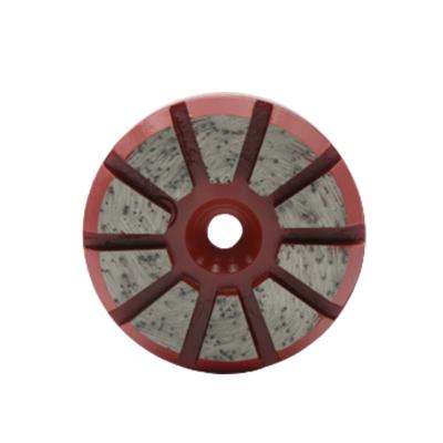 China 3 Inch 10 Segs Diamond Grinding Tools 10mm For Concrete Grinding Machine for sale