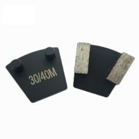 China 80 Grit 120 Grit Concrete Grinder Shoes , Diamond Grinding Segment for sale