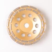 China Double Row Diamond Grinding Cup Wheel , 5 Inch 4 Inch Diamond Grinding Wheel for sale