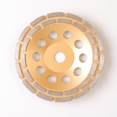 China Double Row Diamond Grinding Cup Wheel , 5 Inch 4 Inch Diamond Grinding Wheel for sale