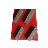 China Concrete Floor Diamond Grinding Tools Trapezoid Four Segments 40*10*10mm for sale