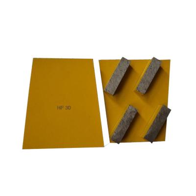 China 4 Segment Diamond Grinding Tools Wedge Block For Terrazzo / Granite Floor for sale