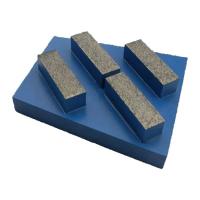 China Trapezoid Diamond Grinding Block 8mm Thickness With Bar Segments for sale