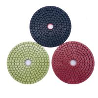 China Wet Diamond Grit Polishing Pads 6 Inch 0.8mm Thickness For Floor Polishing for sale