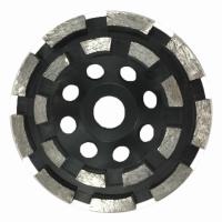 China 9 Inch 7 Inch Concrete Grinding Wheel , Double Row Segment 6mm Diamond Grinding Cup Wheel for sale