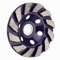 China 100mm Diamond Concrete Grinding Cup Wheel Customized With 12 Sharp Segments for sale