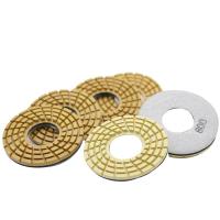 China 10inch 250mm Dry Resin Concrete Polishing Pads Color Customized for sale