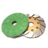 China 4'' 100mm Diamond Polishing Tools  , Concrete Grinding Pads For Angle Grinder for sale