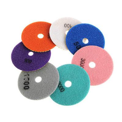 China 7 Step Wet Diamond Floor Polishing Pads For Concrete / Floor Renovation for sale