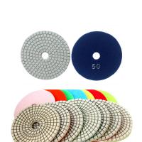 China 7 Step Wet Diamond Floor Polishing Pads For Concrete / Floor Renovation for sale