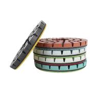 China 5 inch Concrete Polishing Tools Resin Bond Material 7.0mm Tickness for sale