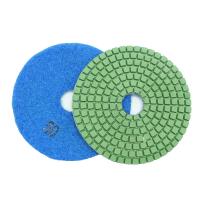 China 4 Inch 210mm Diamond Metal Abrasive Polishing Pad 100# 120# 140# 160# for sale