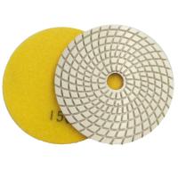 China 6 Inch Round Diamond Grinding Pads For Concrete / Granite for sale