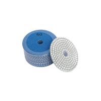 China 100mm Flexible Concrete Polishing Tools / Wet Diamond Polishing Pads for sale