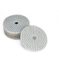 China 100mm Flexible Concrete Polishing Tools / Wet Diamond Polishing Pads for sale