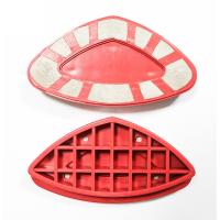 China 100mm Resin Bond Tooling Red Grit 120 Concrete Polishing Tools for sale
