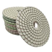 China Diamond Dry Concrete Polishing Pads Grit 50 Grit 100 With Water Mill for sale