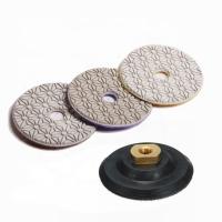 China 3mm Concrete Polishing Pads Resin Bonded Flexible Diamond Polishing Pads for sale