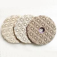 China 3mm Concrete Polishing Pads Resin Bonded Flexible Diamond Polishing Pads for sale
