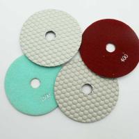 China 3mm Concrete Polishing Pads Resin Bonded Flexible Diamond Polishing Pads for sale