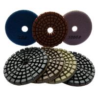 China Flexible Diamond Polishing Disc 4 Inch Resin Floor Buffing Pads for sale